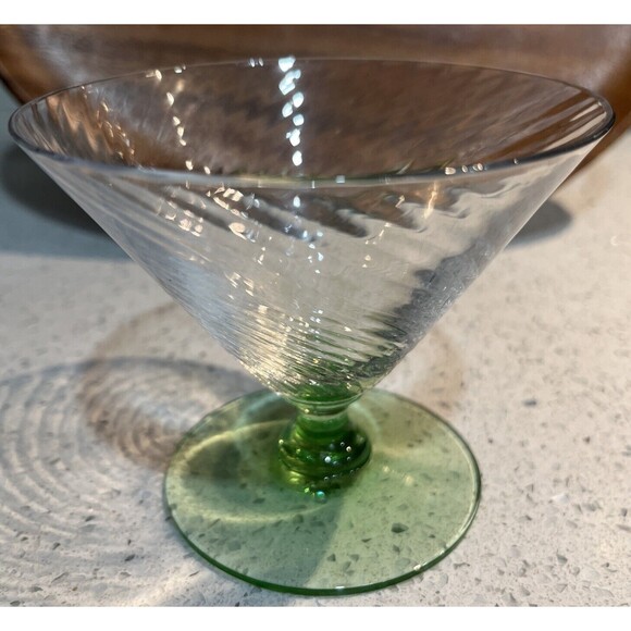 federal glass | Dining | Vtg Federal Green Uranium Vaseline Depression ...